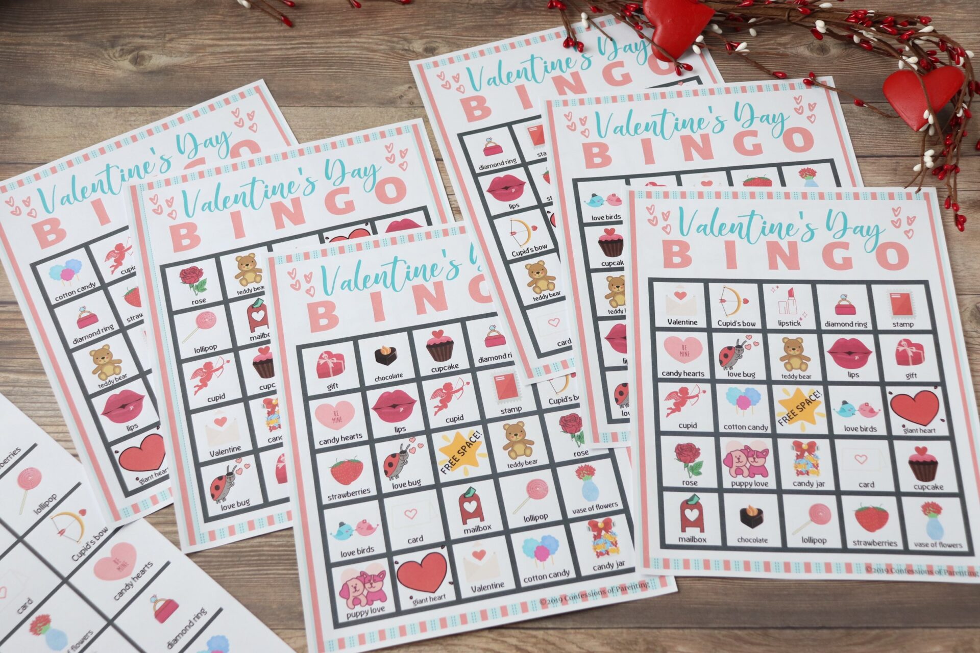 Free Valentine's Day Bingo Cards