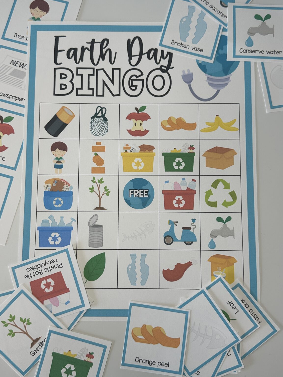 Free Earth Day Bingo Printable for Kids [10 Cards Included]