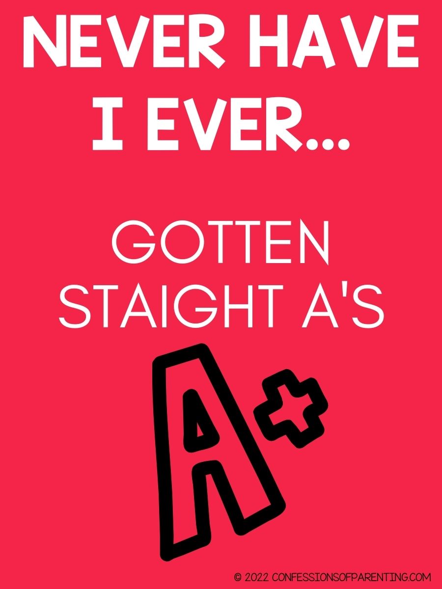 200 + Clean Never Have I Ever Questions - Confessions of Parenting- Fun ...