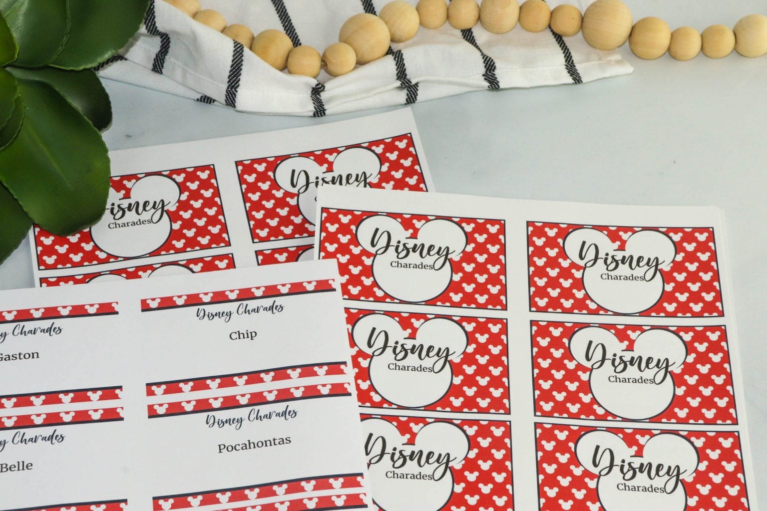 100+ Disney Charades Printable Cards