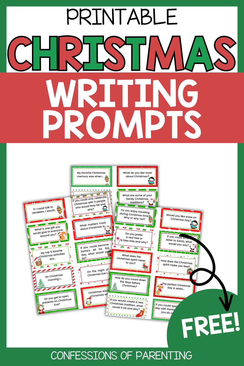 50 Perfect Christmas Writing Prompts for Kids