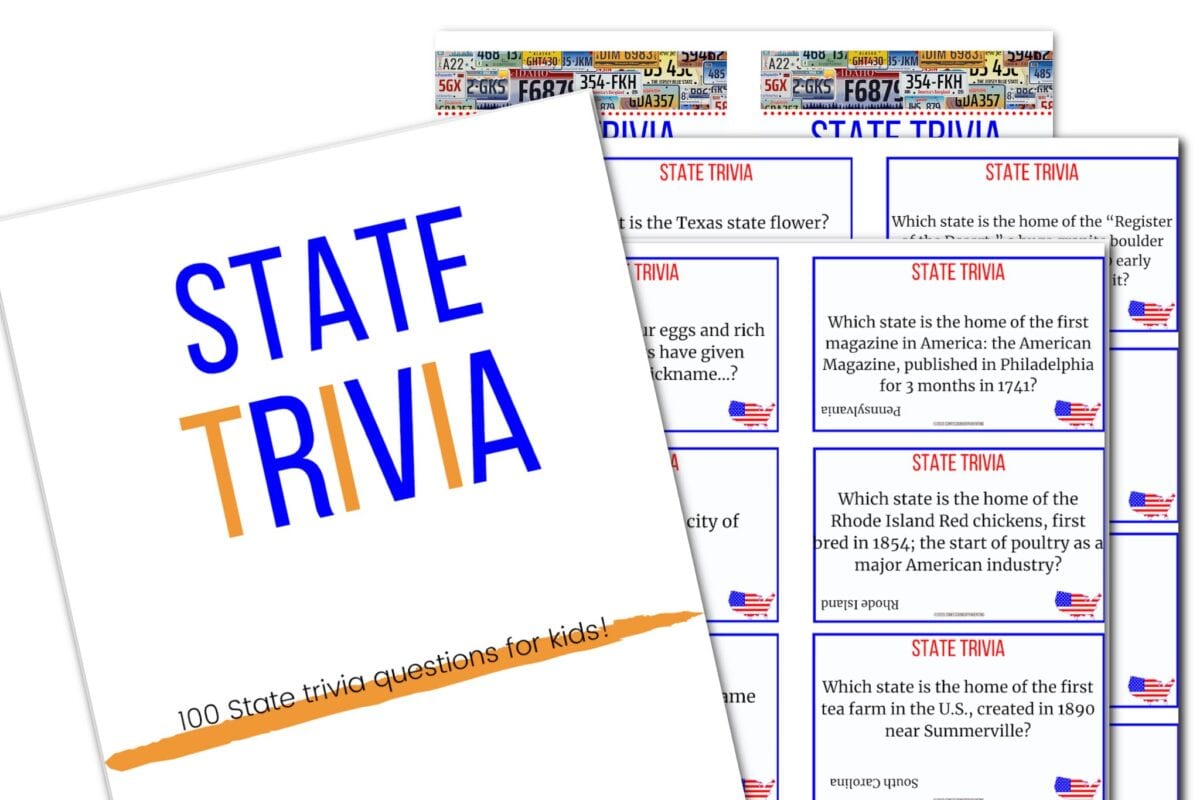 100 State Trivia Questions - Confessions of Parenting- Fun Games, Jokes ...