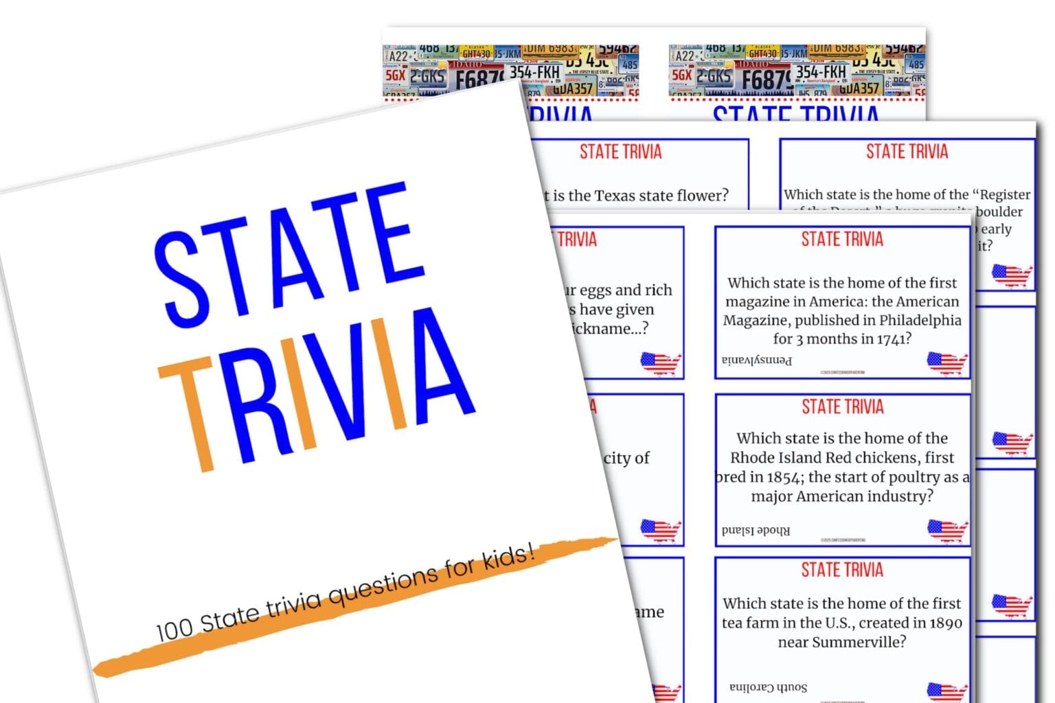 100 State Trivia Questions - Confessions of Parenting- Fun Games, Jokes ...