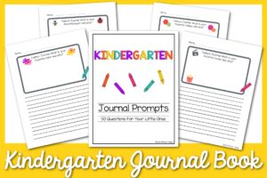 Kindergarten Journal Prompts Book with 50 Pages!