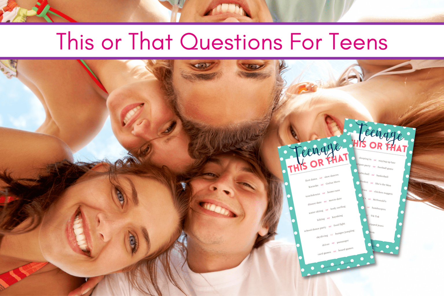 50 Awesome This or That Questions for Teens