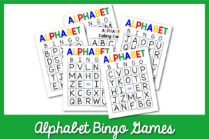 Free Alphabet Bingo Game for Kids