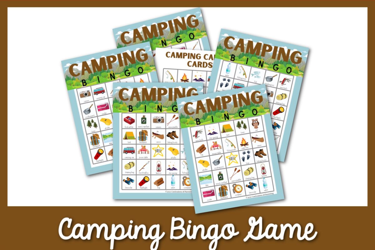 Free Camping Bingo Game Cards