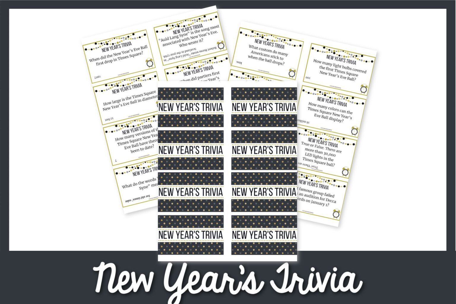 50 New Years Trivia Questions
