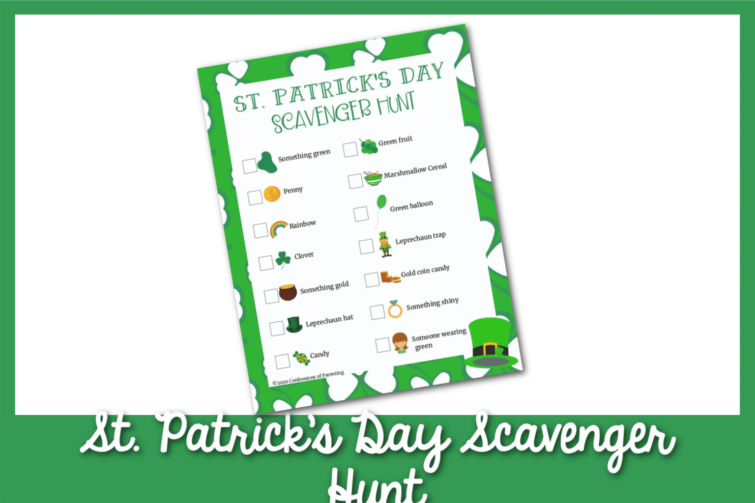 St. Patrick's Day Scavenger Hunt