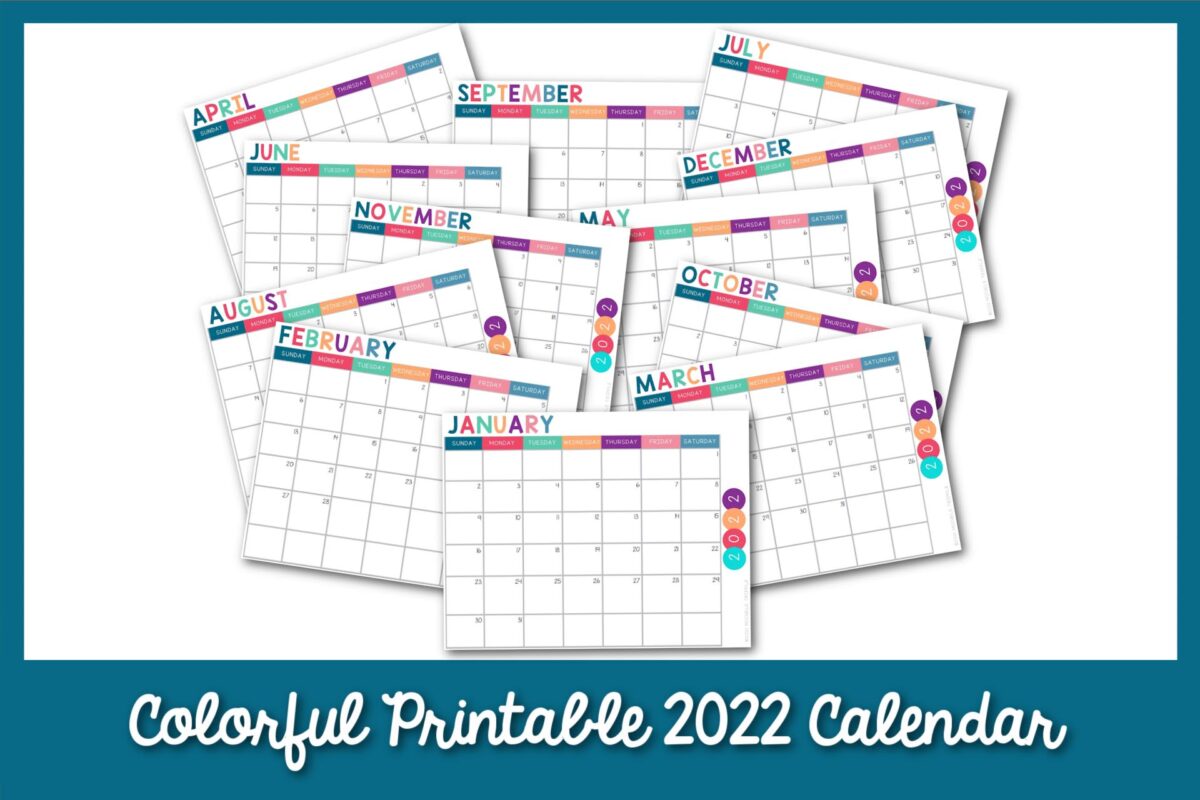 Free Printable Calendar for 2022
