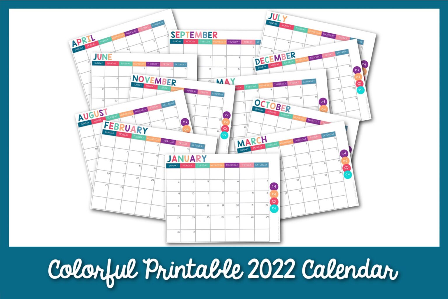 Free Printable Calendar for 2022
