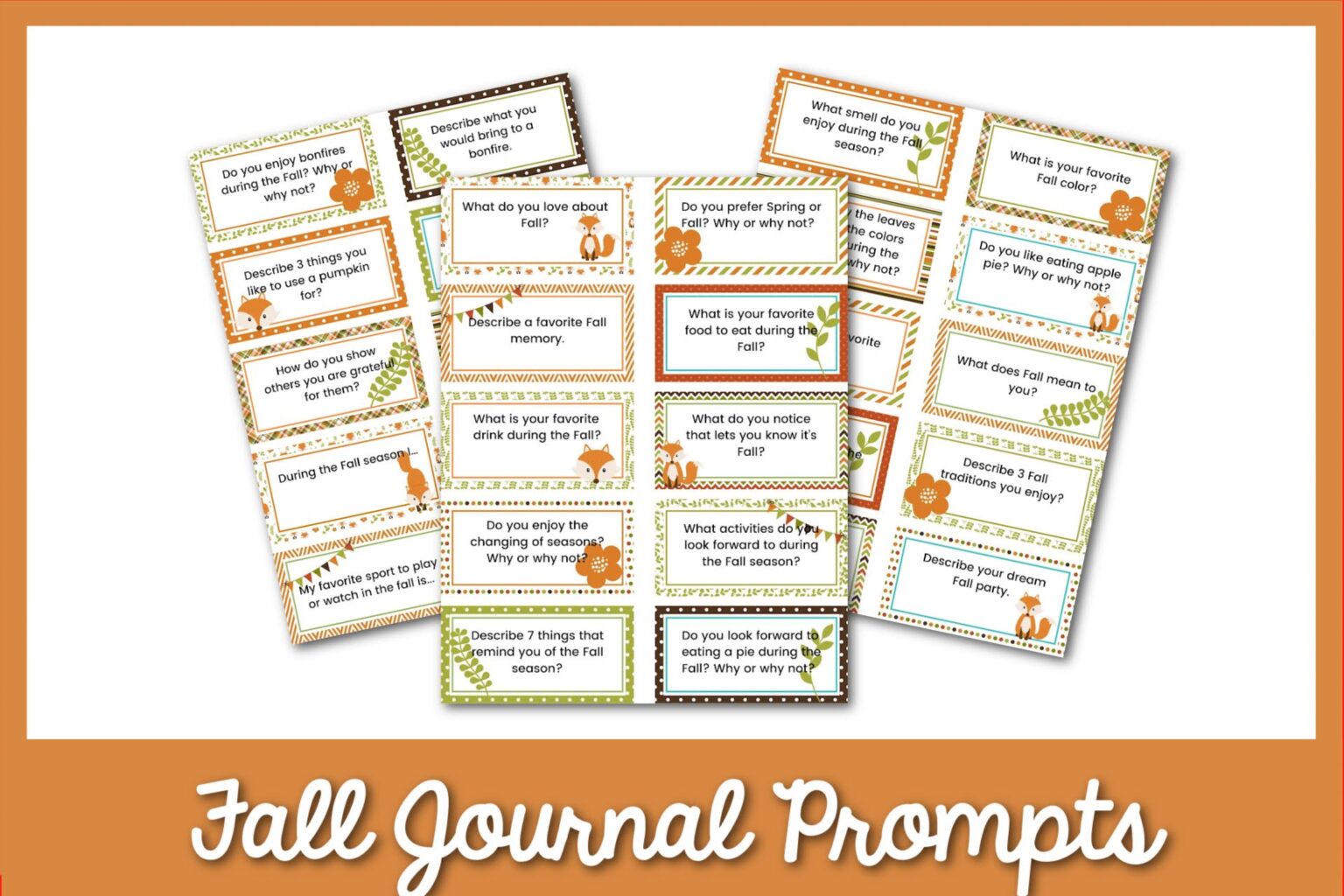 50 Fall Writing Prompts to Inspire Kids to Write