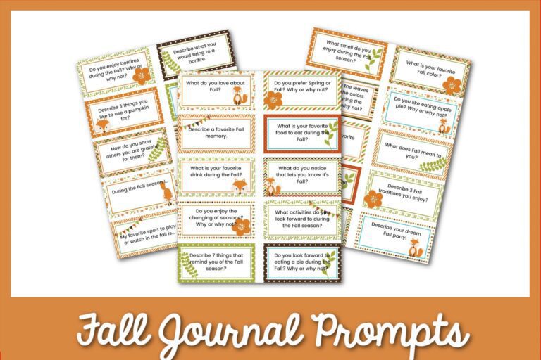 50 Fall Writing Prompts to Inspire Kids to Write
