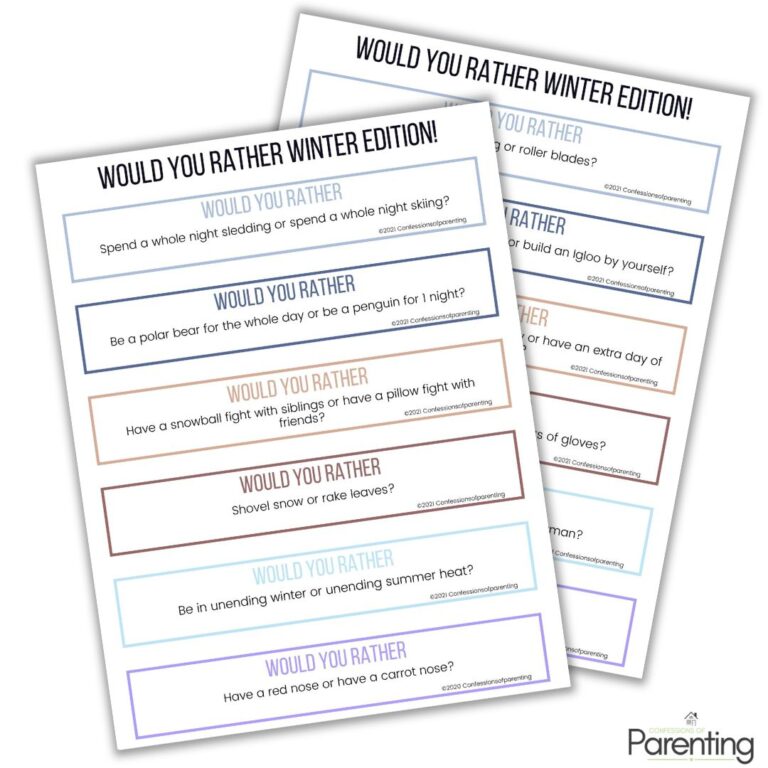 Winter Would You Rather Questions (100 Fun Ideas for Kids)