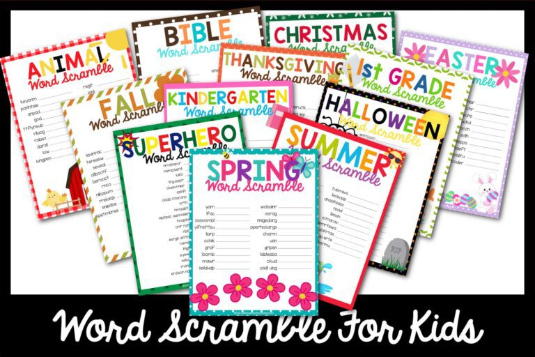 word Scrambles Archives - Confessions of Parenting- Games, Jokes and Fun