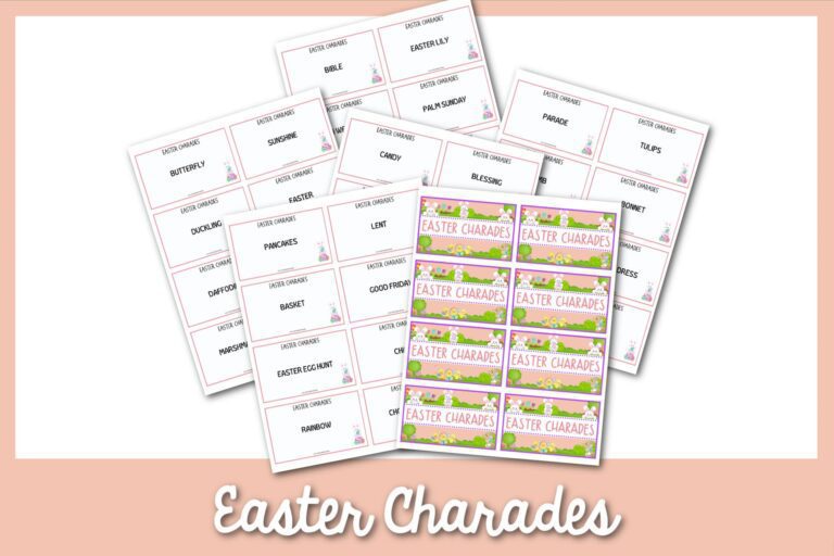 50 Easter Charades Ideas + Printable Cards