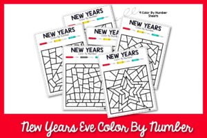 The Best New Year's Eve Color By Number Sheets
