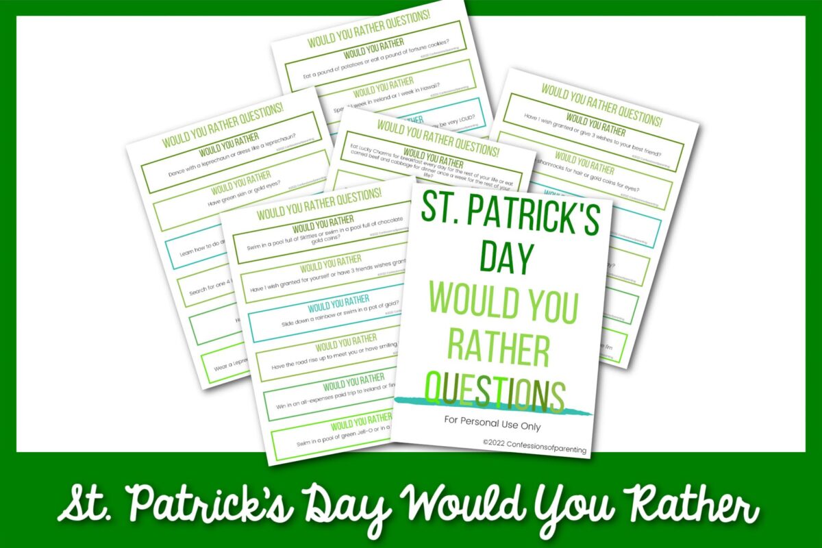 100 Best St. Patrick's Day Would You Rather Questions