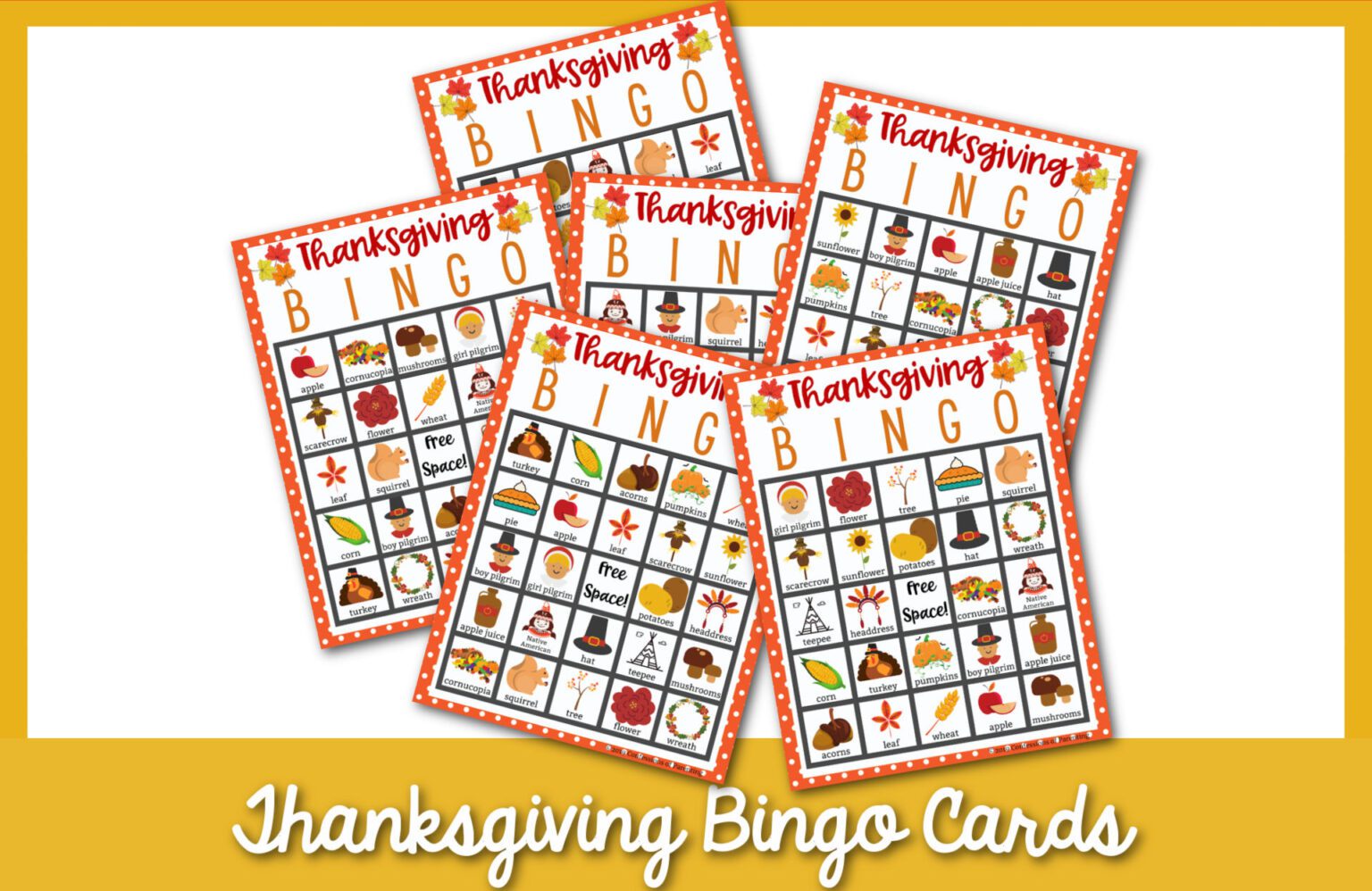 Free Thanksgiving Bingo Cards - Easy recipes, fun games and jokes
