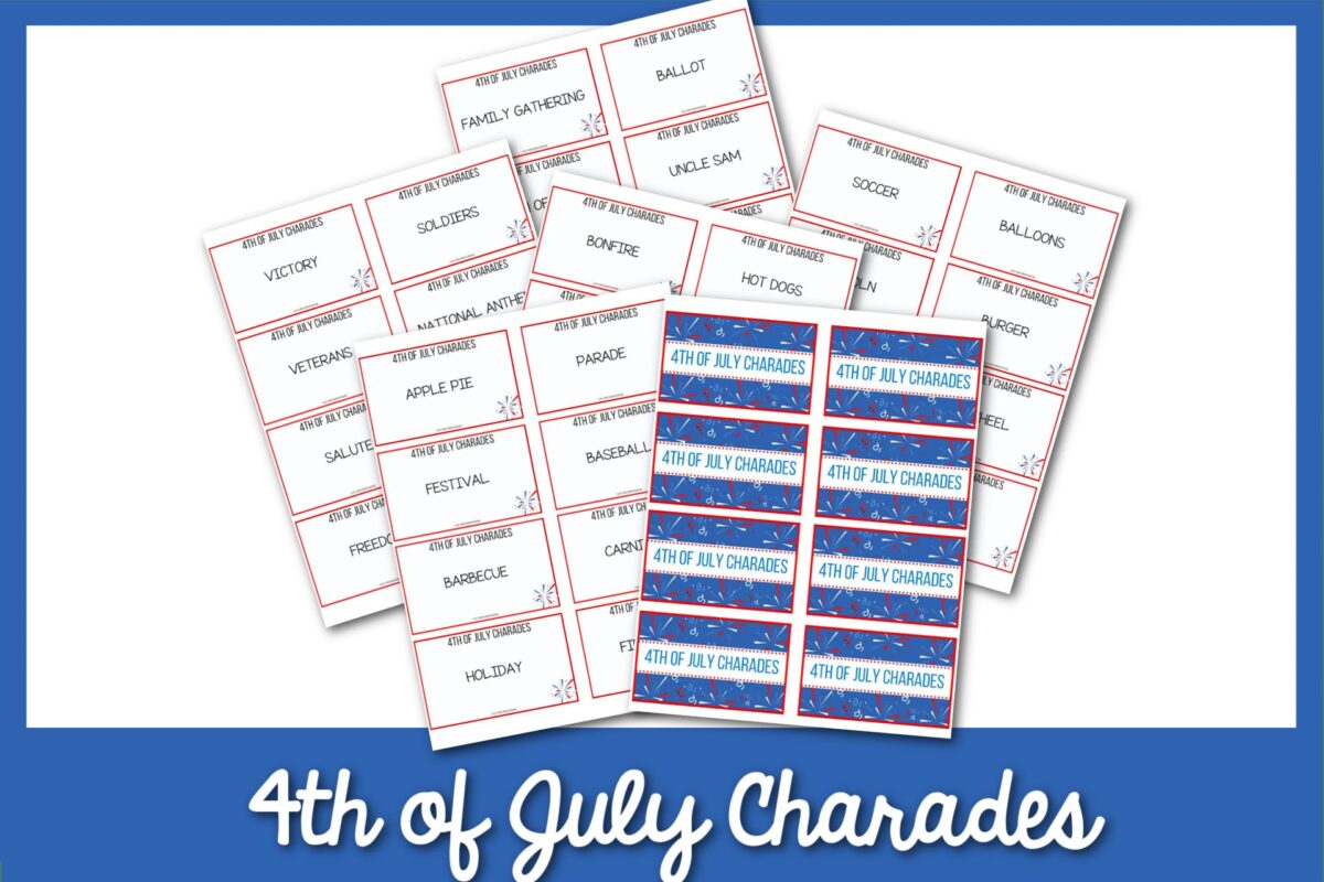 4th of July Charades: A Fun Family Game for Independence Day