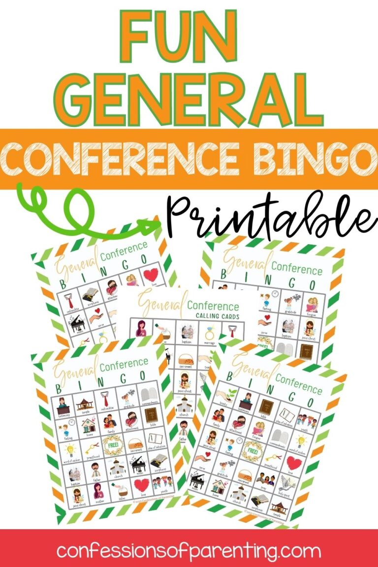 General Conference Bingo Free Printable