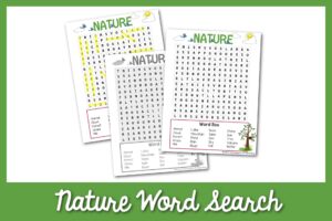 The Best Free Nature Word Search Printable