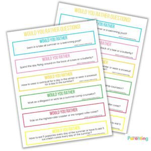 100+ Summer Would You Rather Questions for Kids & Families