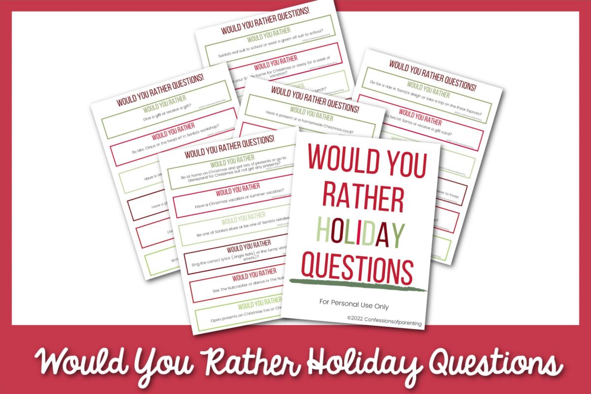 The Best Would You Rather Holiday Questions