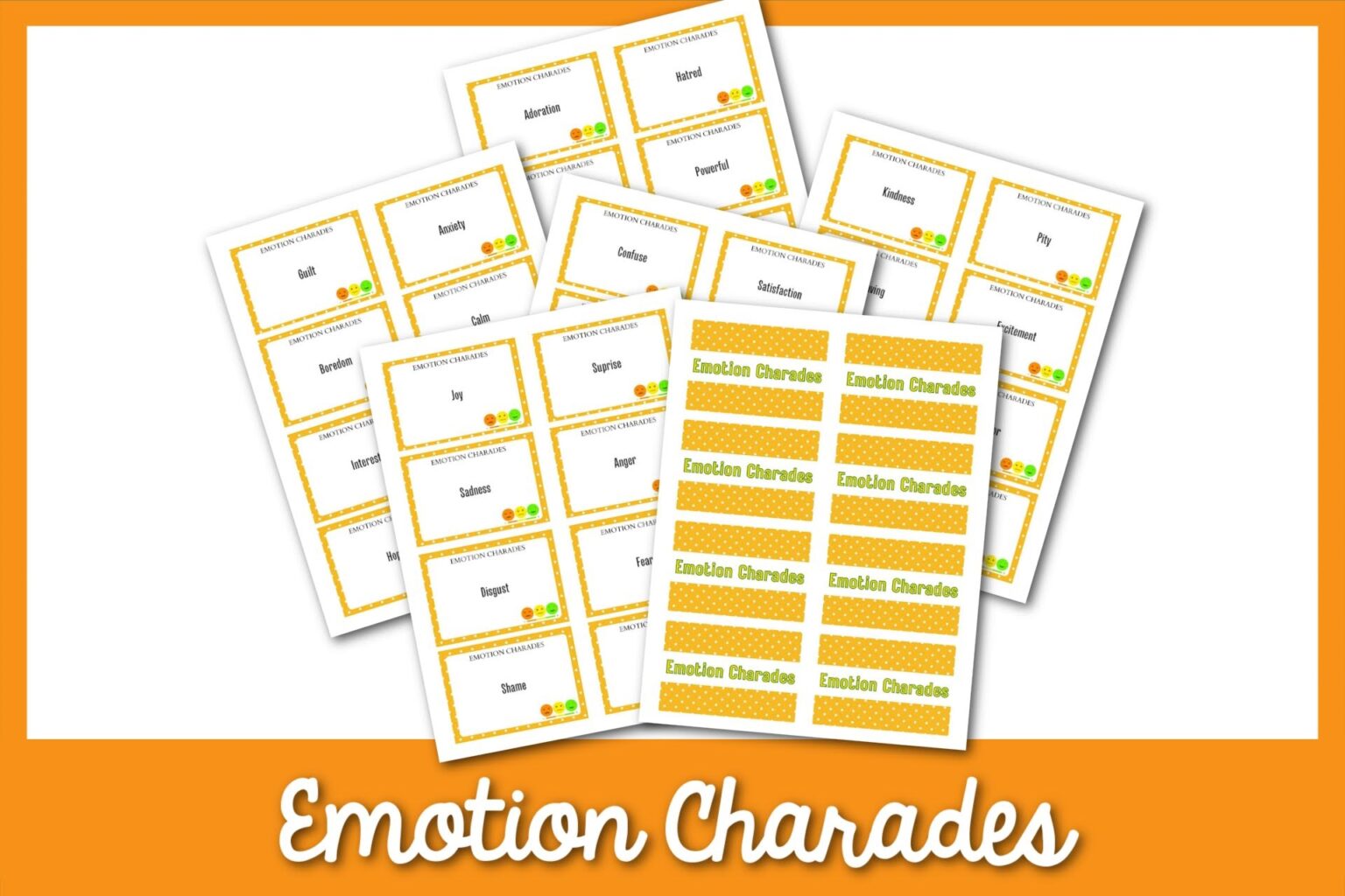 48 Awesome Emotion Charades Ideas for Kids