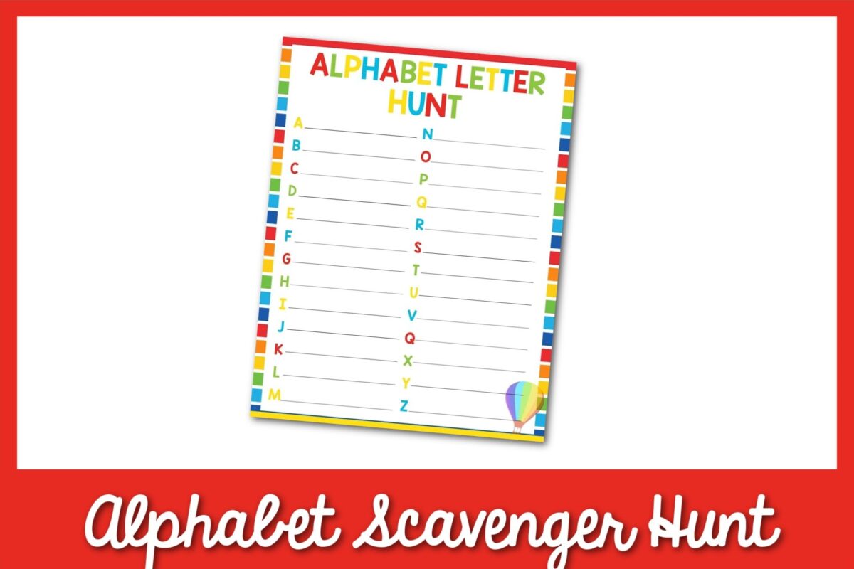 Alphabet Scavenger Hunt- Free Download
