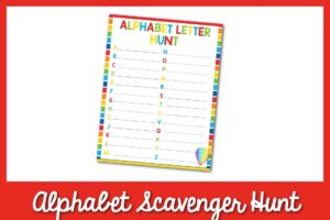 Alphabet Scavenger Hunt- Free Download