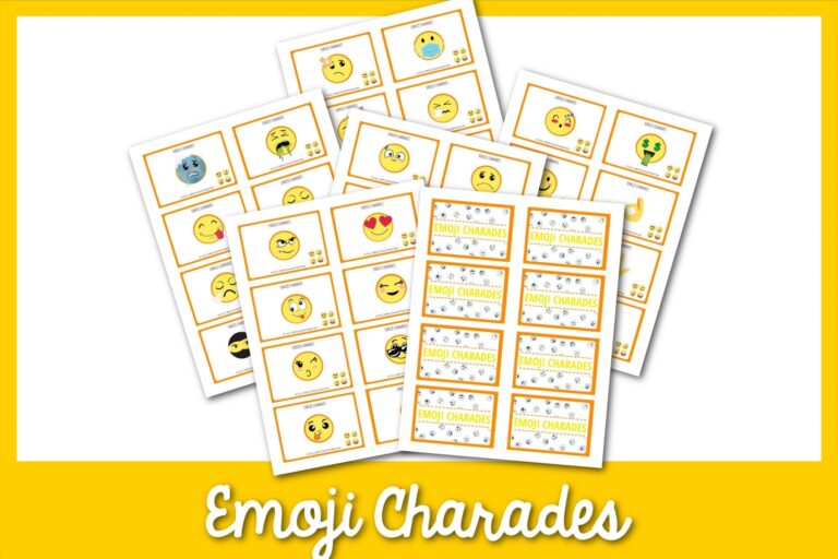 40+ Cute Emoji Charades for the Family