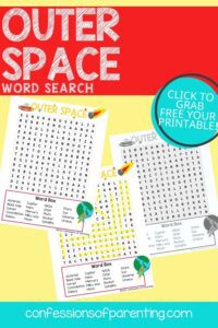 Best Outer Space Word Search That's Out of this World
