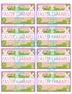 50 Easter Charades Ideas + Printable Cards