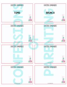 50 Easter Charades Ideas + Printable Cards