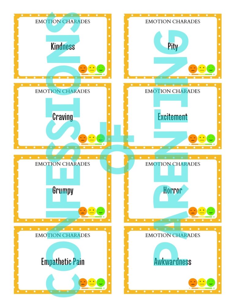 48 Awesome Emotion Charades Ideas for Kids