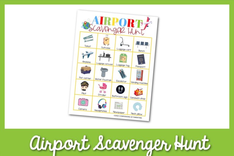 Free Airport Scavenger Hunt- Free Download