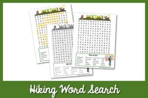 Free Hiking Word Search