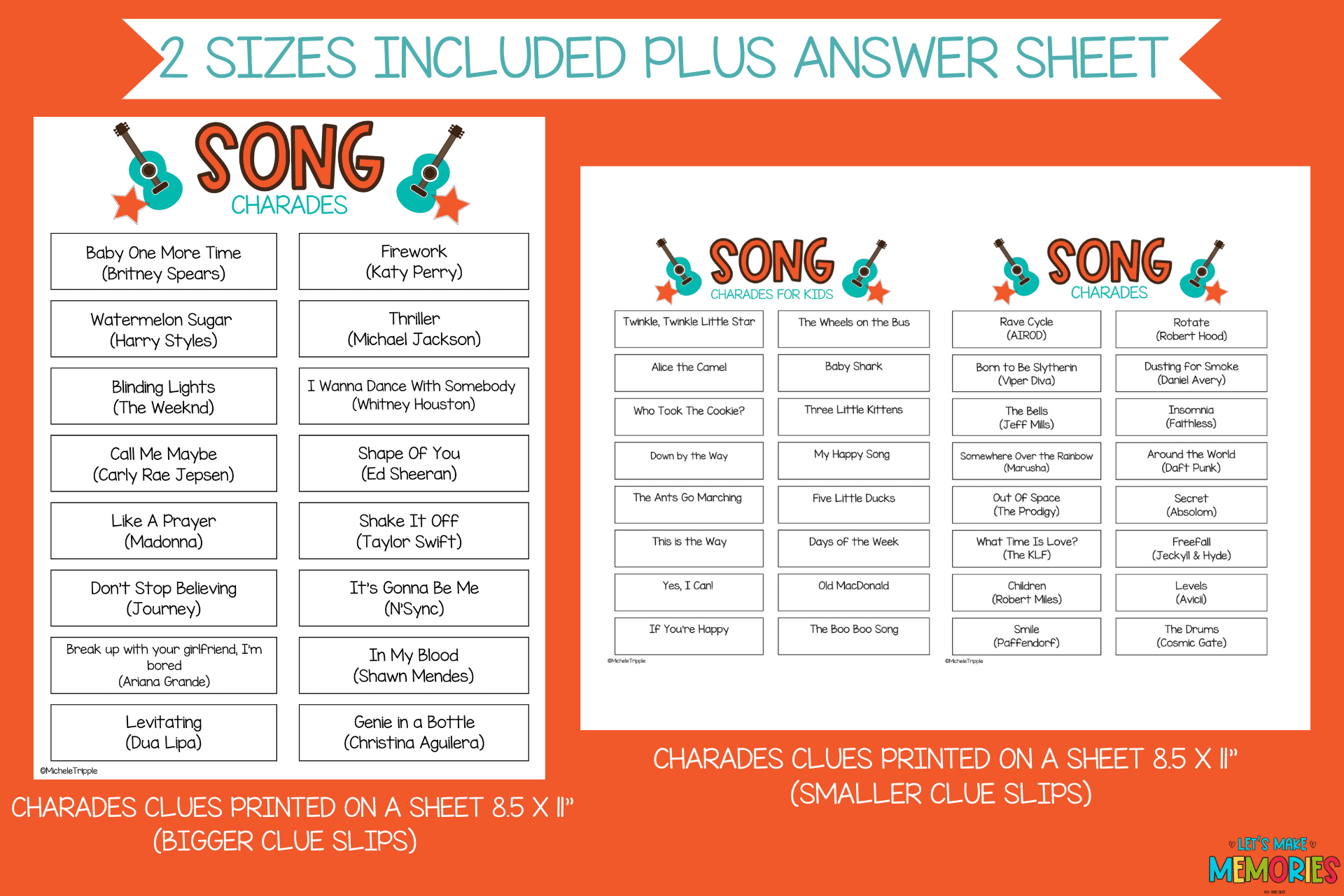 320 Song Charades Ideas You Will Love + Printable Cards