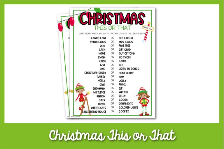 60 Jolly Christmas This or That Questions