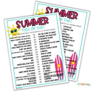 90 Best Summer This or That Questions