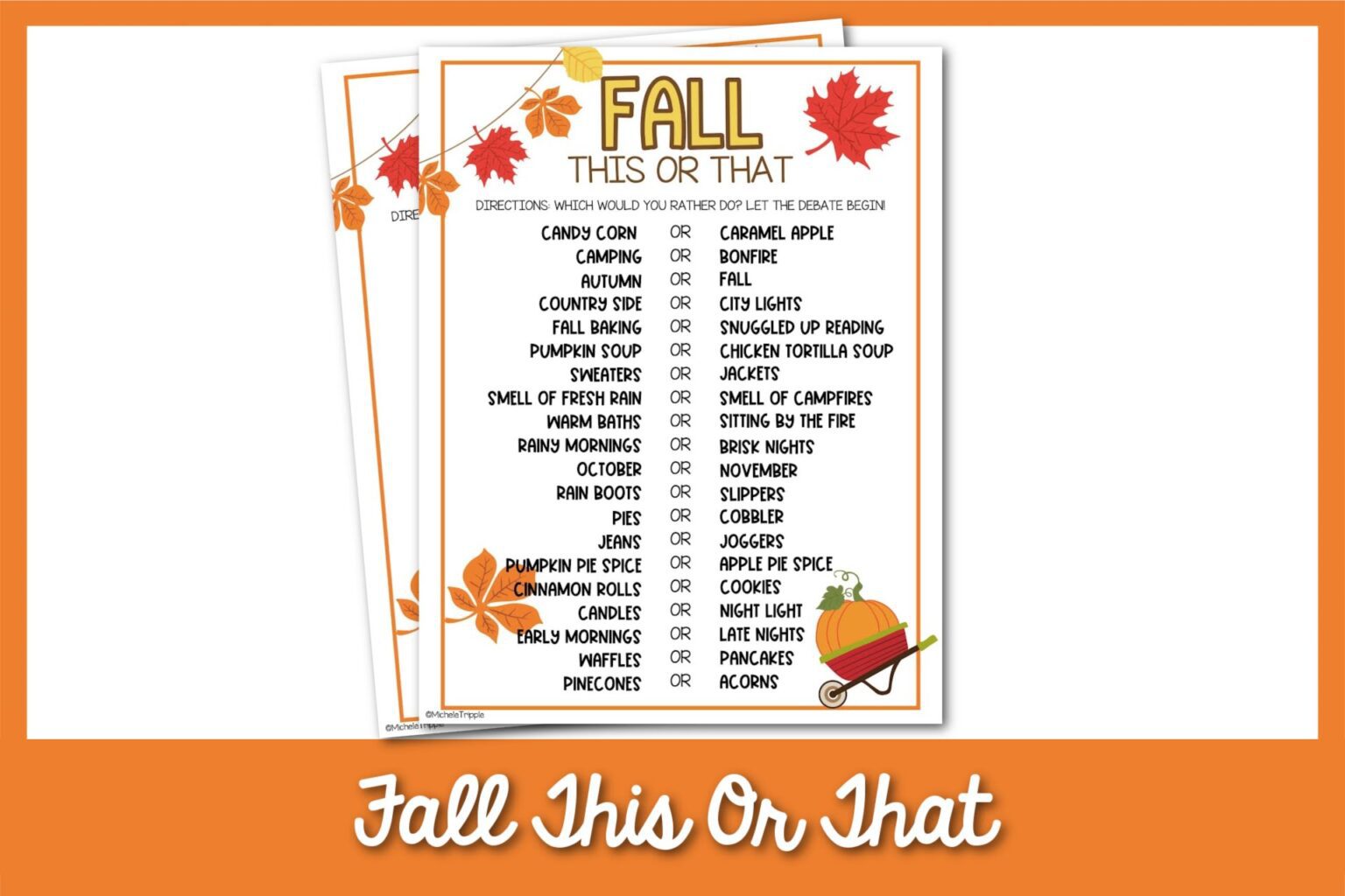 130+ Festive Fall This or That Questions