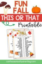 130+ Festive Fall This or That Questions