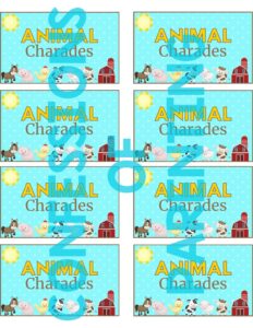 100 of The Very Best Animal Charades - Easy recipes, fun games and jokes