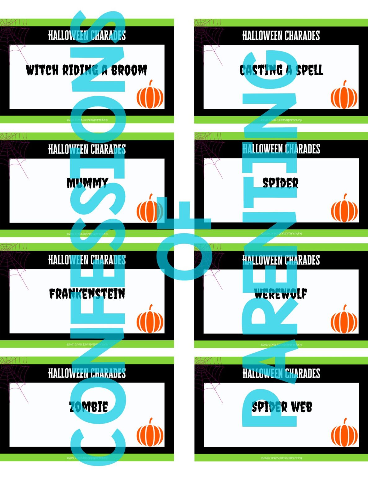 Halloween Charades