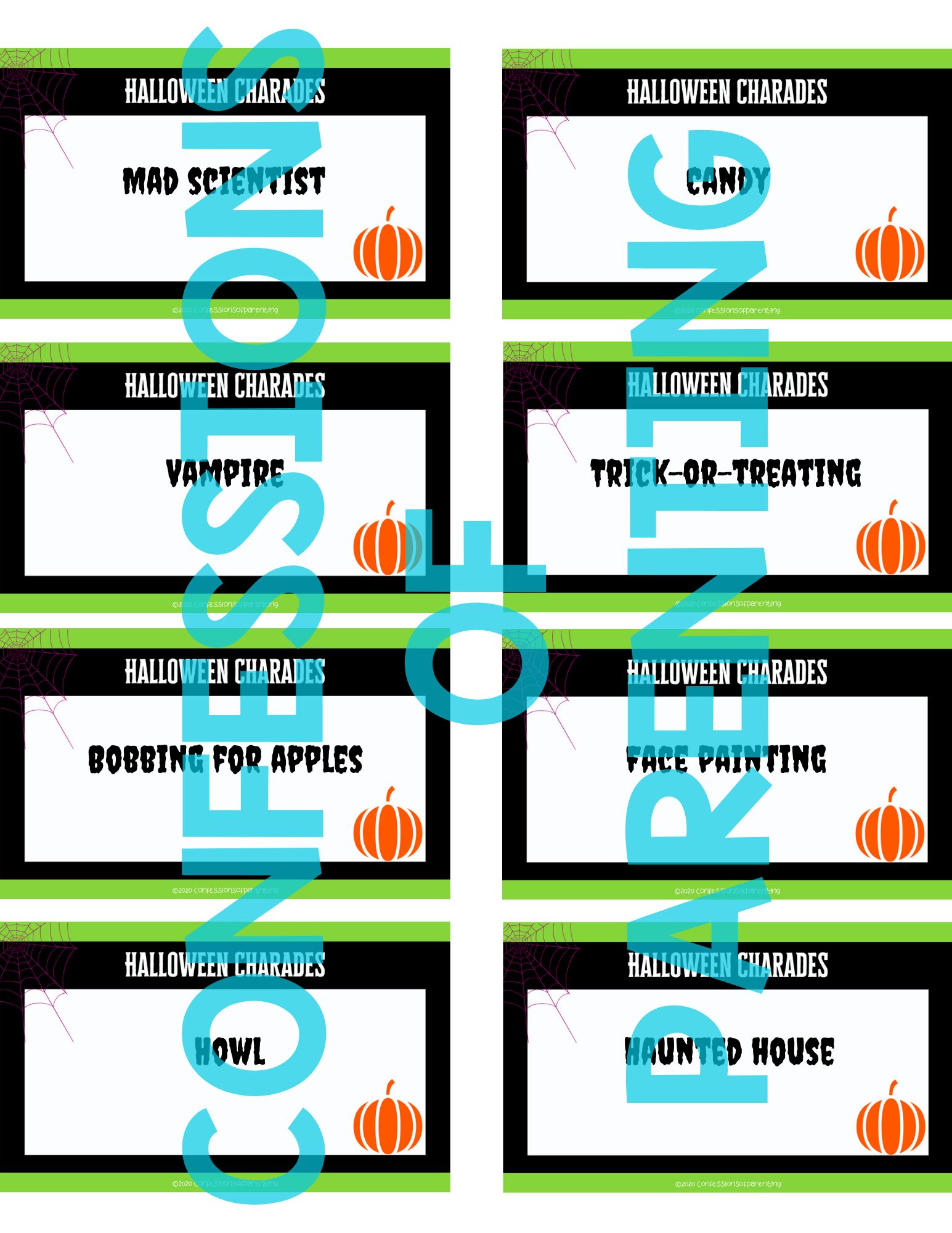 Halloween Charades