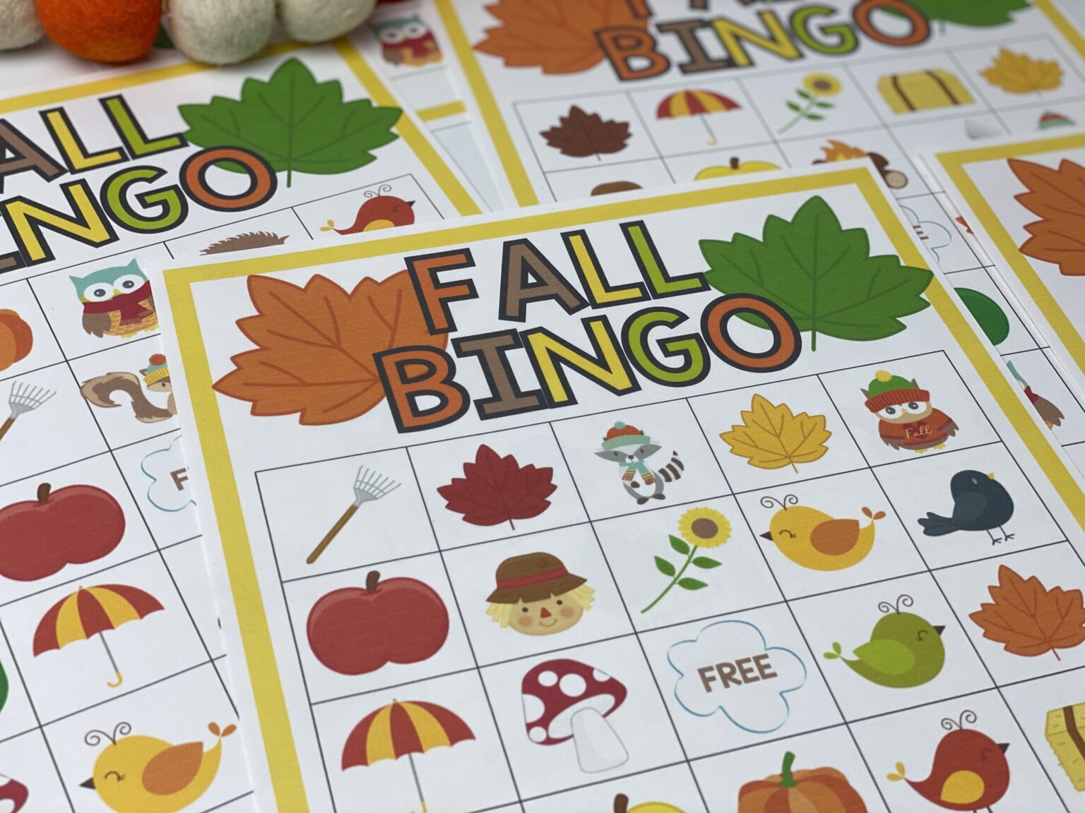 Free Fall Bingo Printable for Kids and Families