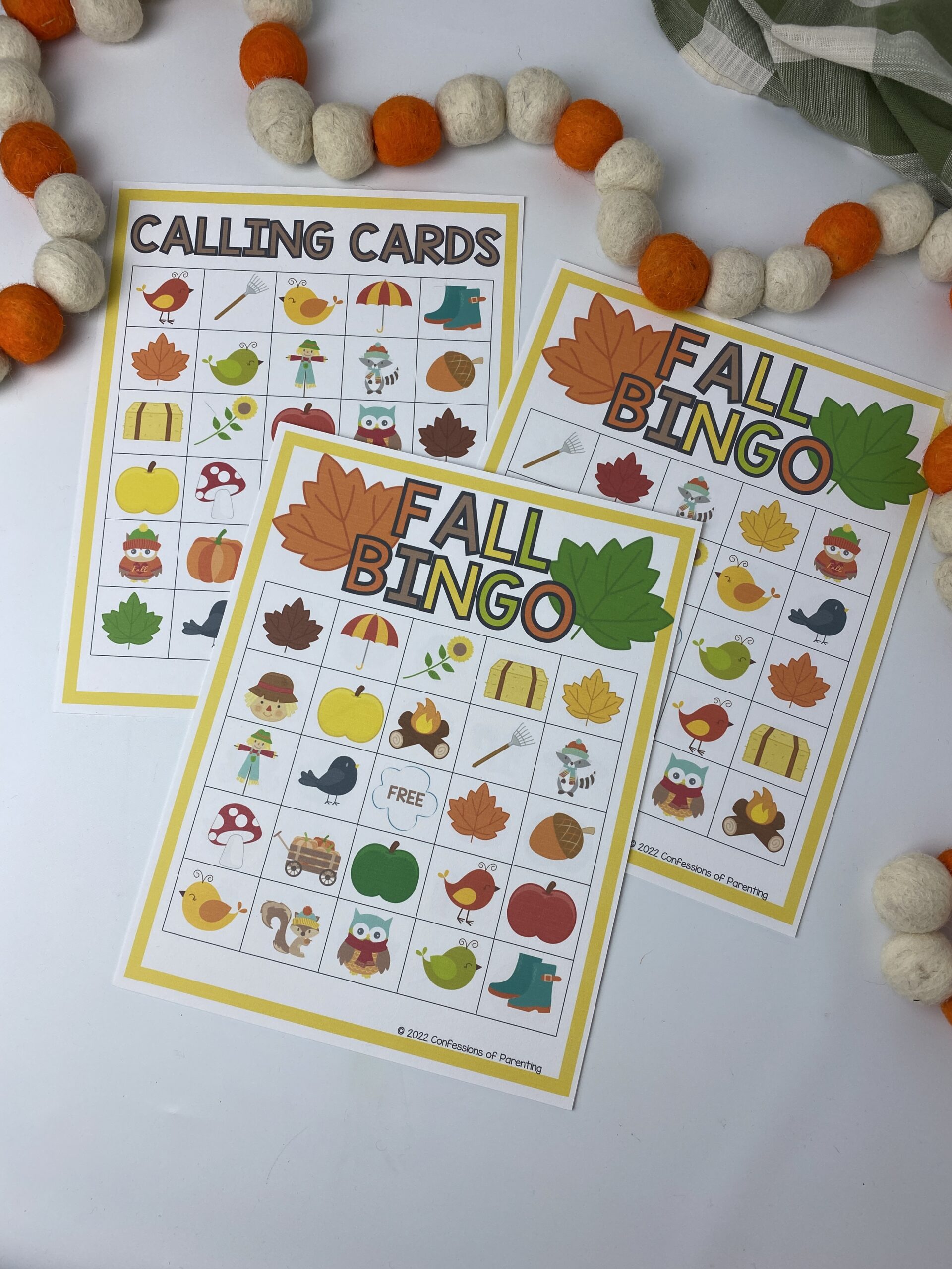 Fall Bingo Free Printable