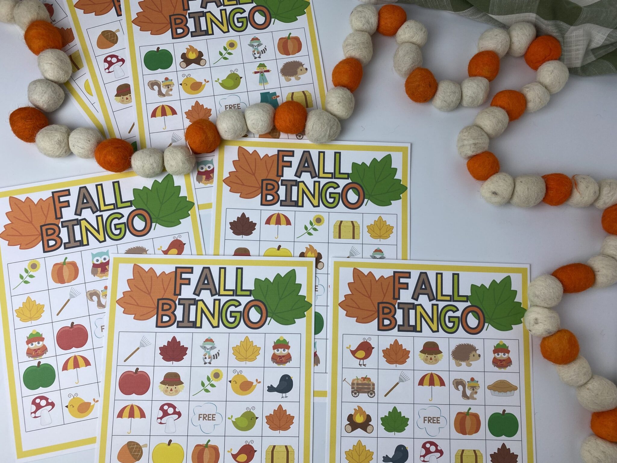 Free Fall Bingo Printable for Kids and Families