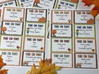 130+ Festive Fall This or That Questions
